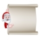 Cartoon Santa Christmas Scroll Sign, Vectors | GraphicRiver
