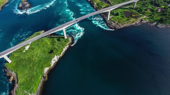 Whirlpools of the Maelstrom of Saltstraumen, Nordland, Norway, Stock ...