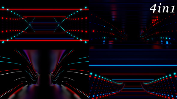 Neon Led - VJ Loop Pack (4in1), Motion Graphics | VideoHive