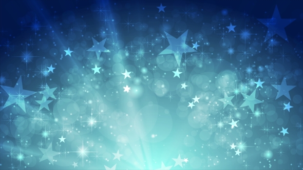 Blue Shiny Sparkling Video Animation with Stars, Motion Graphics ...