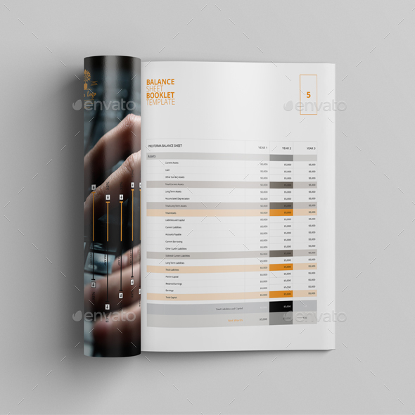 Balance Sheet Booklet Template by Keboto | GraphicRiver