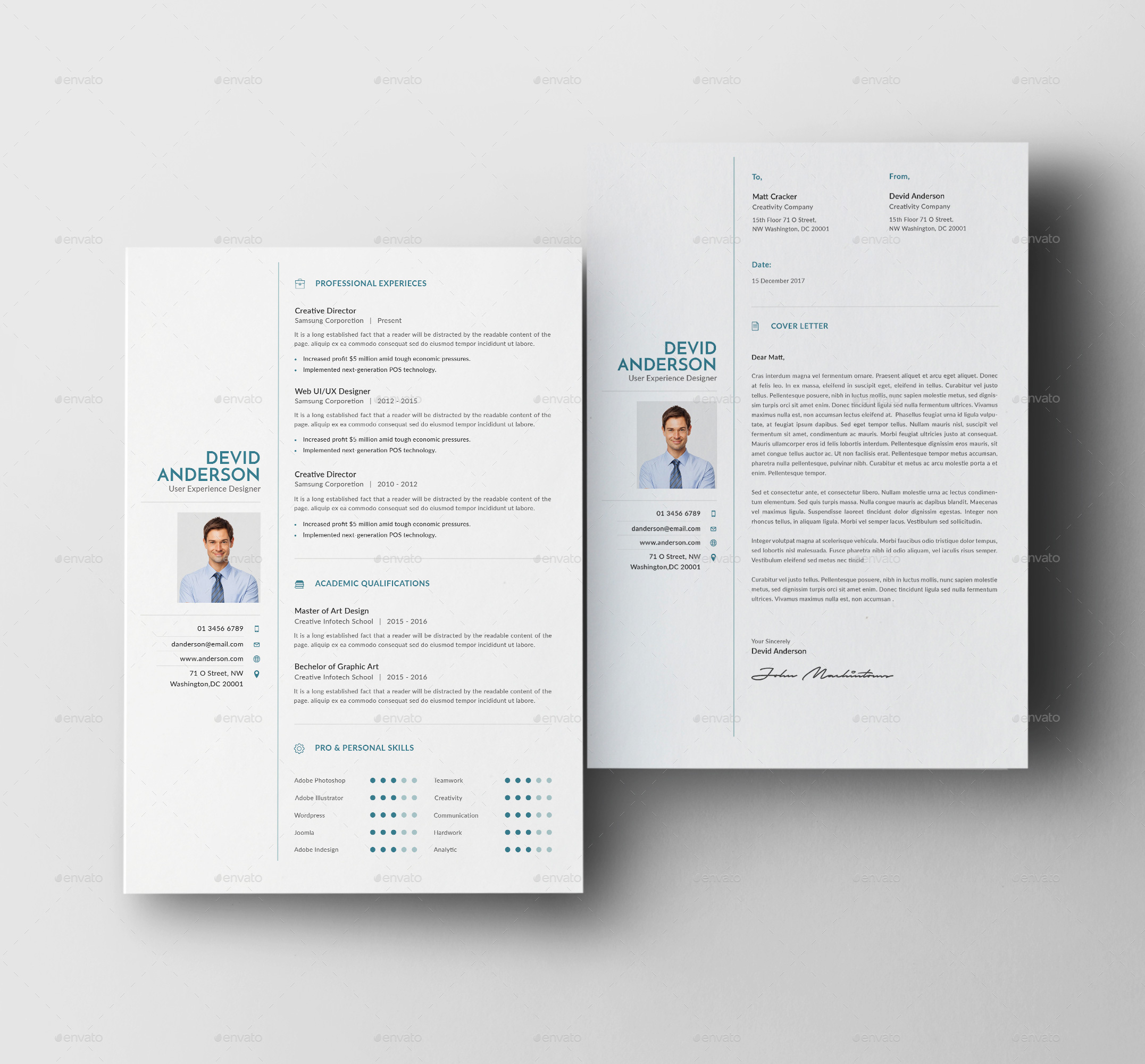 Simple Resume, Print Templates | GraphicRiver