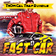 Fast Car Template Bundle, Print Templates | GraphicRiver