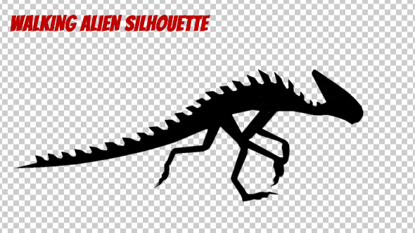 Alien Silhouette, Motion Graphics | VideoHive