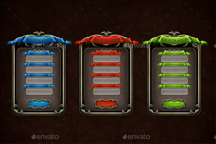 Fantasy RPG UI with 150 Item Icons and 182 Skill Icons, Game Assets