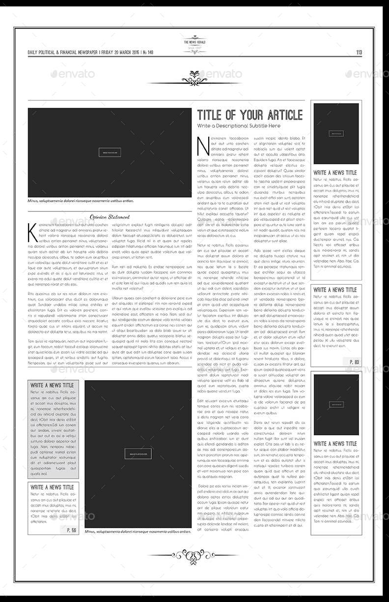 Newspaper Template - Tabloid by Keboto | GraphicRiver