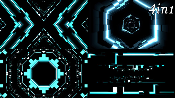 Light Equalizer - VJ Loop Pack (4in1), Motion Graphics | VideoHive