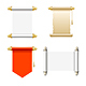 Vintage Blank Paper Scroll Icon Set, Vectors | GraphicRiver