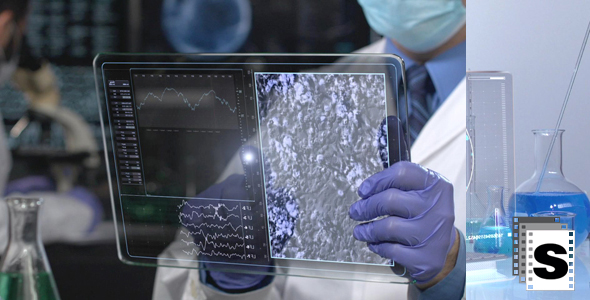 Futuristic Tablet in the Lab, Stock Footage | VideoHive