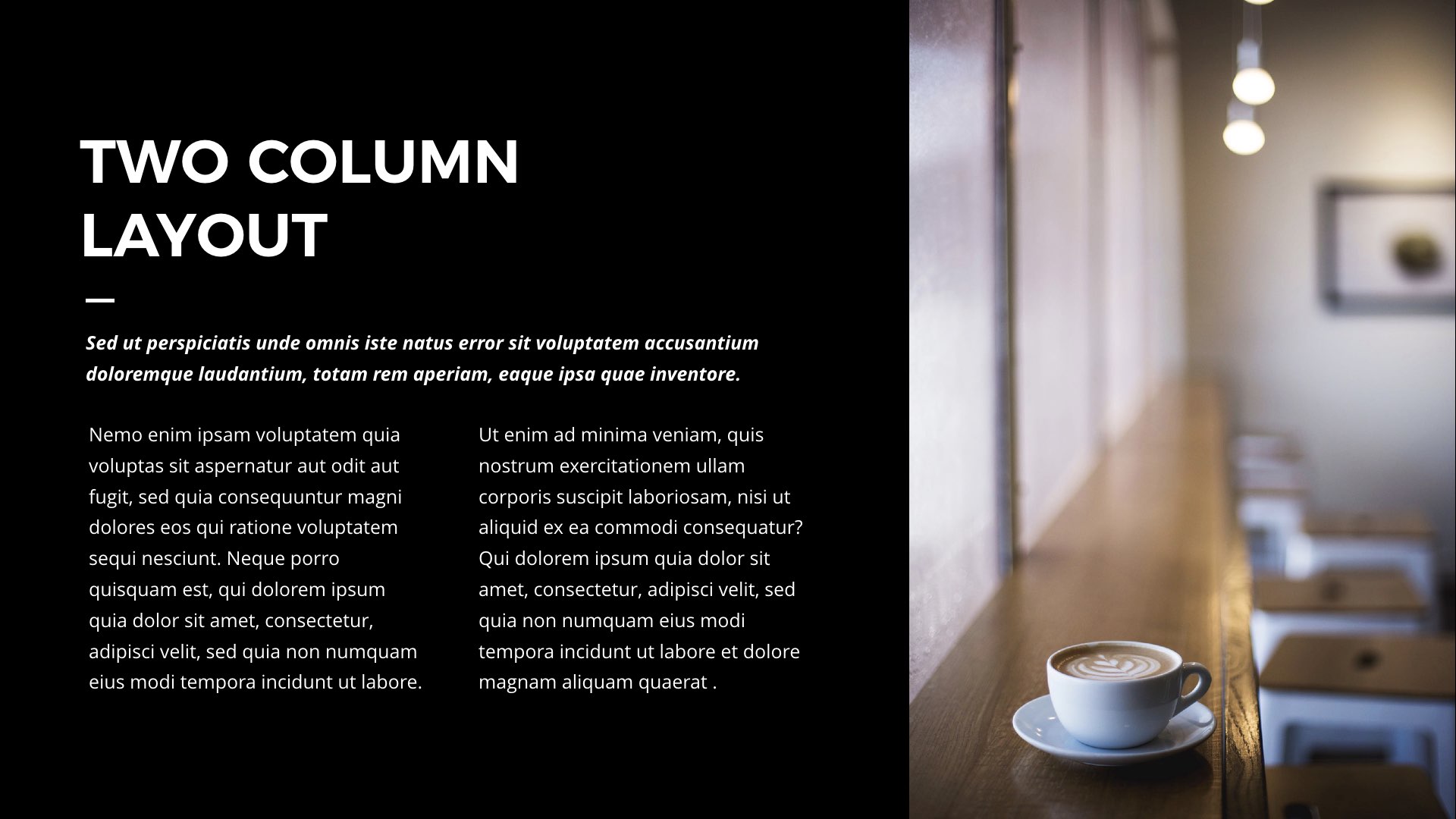 Caffeine - Minimal Presentation Template, Presentation Templates ...