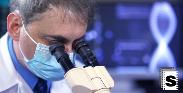 Looking Inside Microscope, Stock Footage | VideoHive