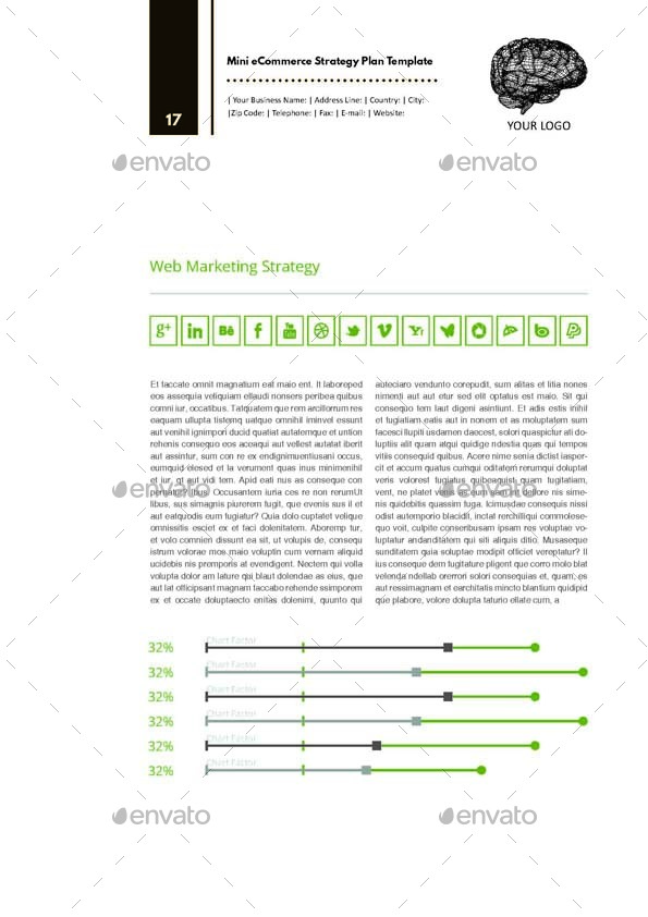 Mini eCommerce Strategy Plan Template by Keboto | GraphicRiver
