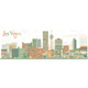 Abstract Las Vegas Skyline with Color Buildings, Vectors | GraphicRiver