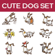 Dog Set, Vectors | GraphicRiver
