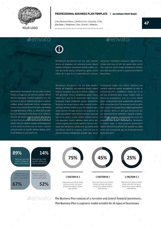 Professional Business Plan Template by Keboto | GraphicRiver