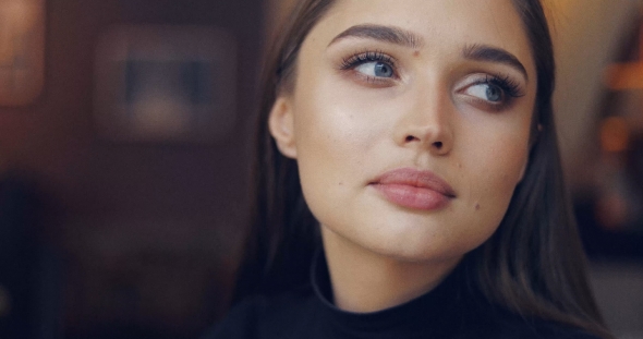 Gentle Female Face, Stock Footage | VideoHive