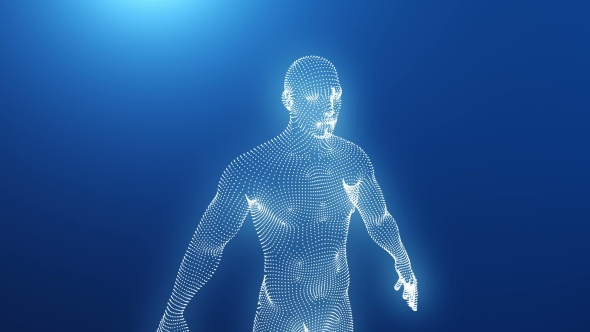 The Human Body Is Modeled of Points, Motion Graphics | VideoHive