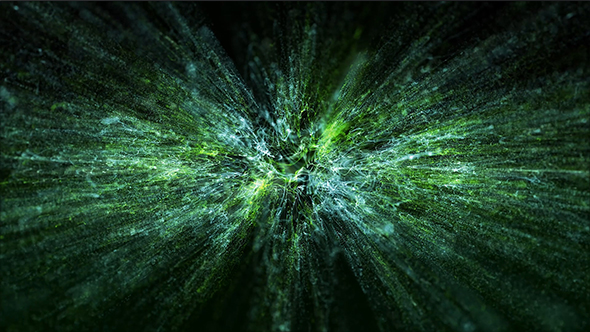 Fantastic Green Particles Background, Motion Graphics | VideoHive