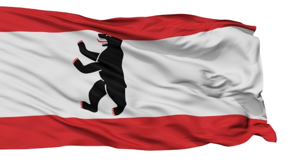 Berlin City Isolated Waving Flag, Motion Graphics | VideoHive