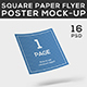 Square Paper Flyer Poster Mock-Up, Graphics | GraphicRiver