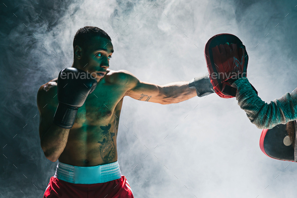 Afro american male boxer. Stock Photo by master1305 | PhotoDune