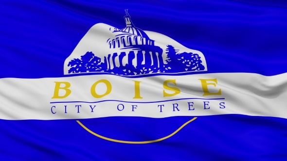 Waving National Flag of Boise City, Motion Graphics | VideoHive
