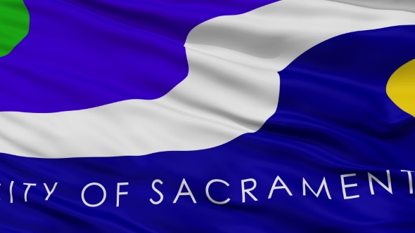Waving National Flag of Sacramento City, Motion Graphics | VideoHive
