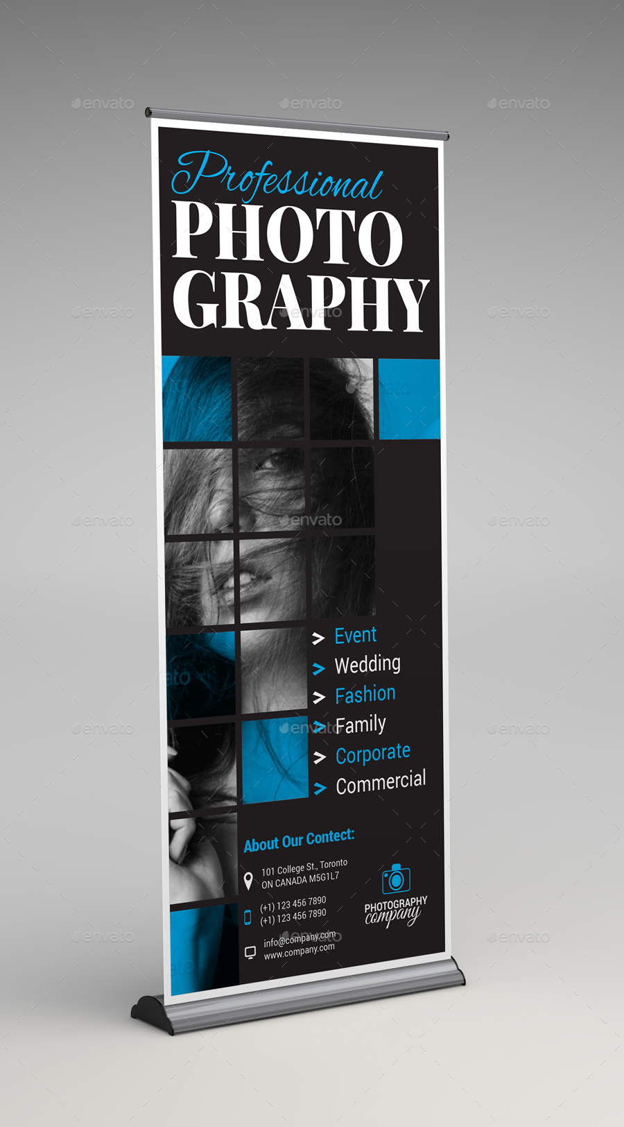 Photography Roll Up Banner, Print Templates | GraphicRiver