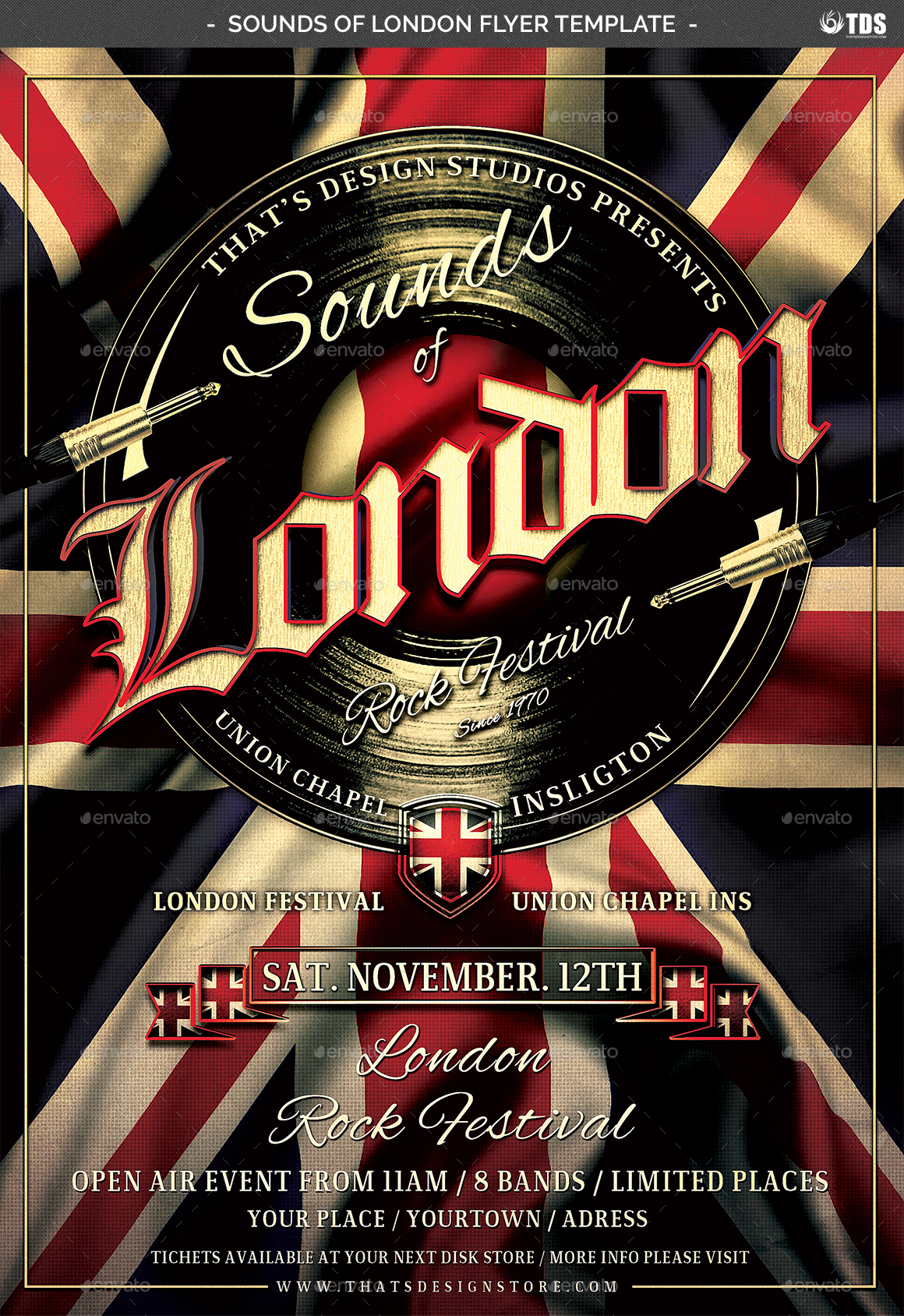 Sounds of London Flyer Template by lou606 | GraphicRiver