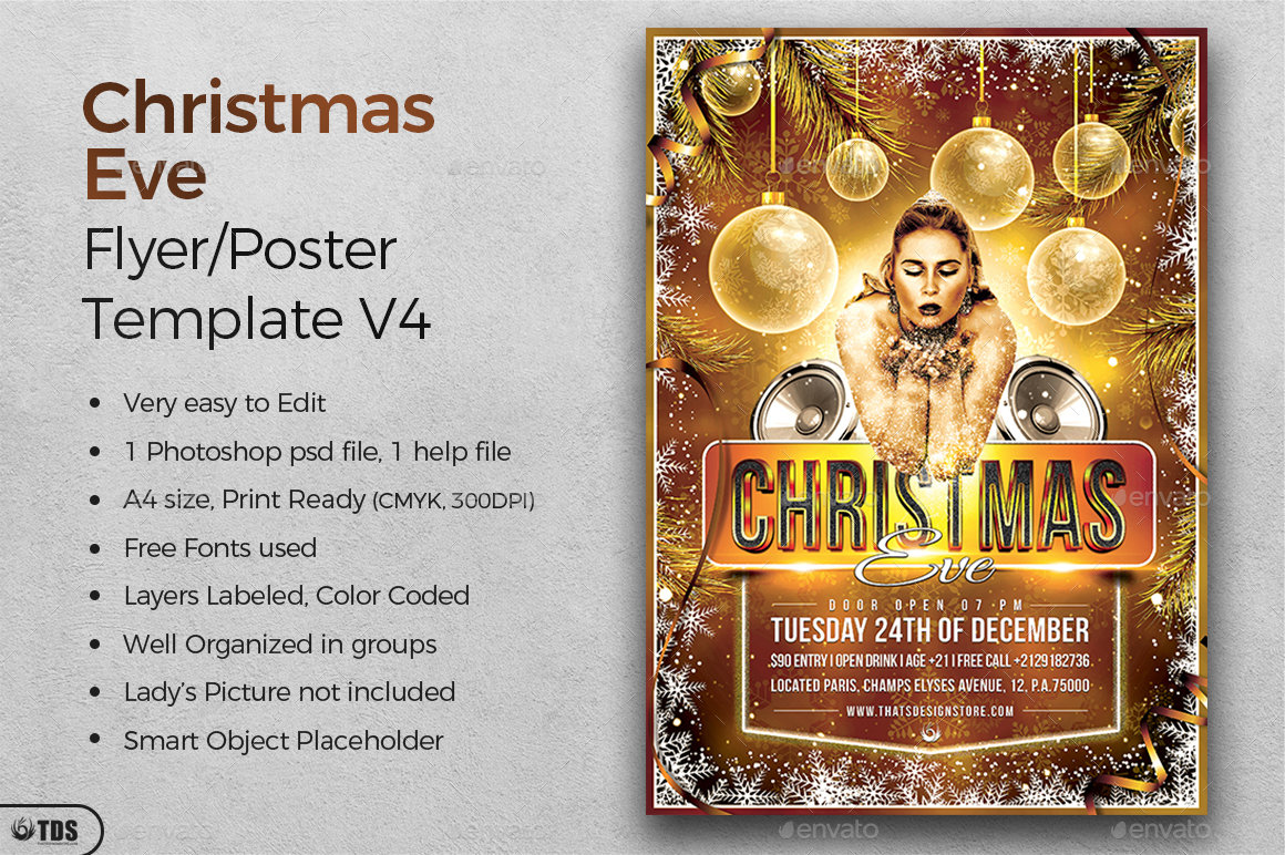 Christmas Eve Flyer Template V4 by NoryAch | GraphicRiver