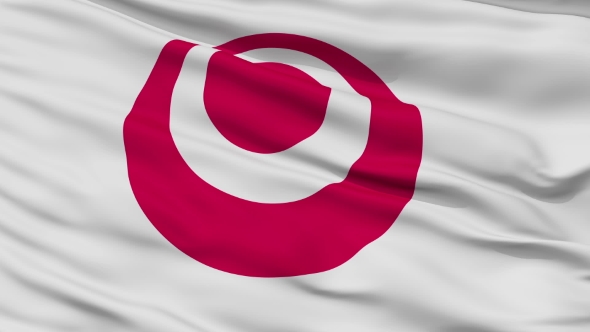 Okayama Prefecture Waving Flag, Motion Graphics | VideoHive