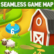 Farm and Forest Tileable Seamless Vertical Game Map, Game Assets ...