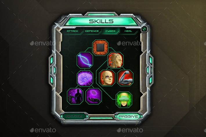 Sci-Fi Game User Interface, Game Assets | GraphicRiver