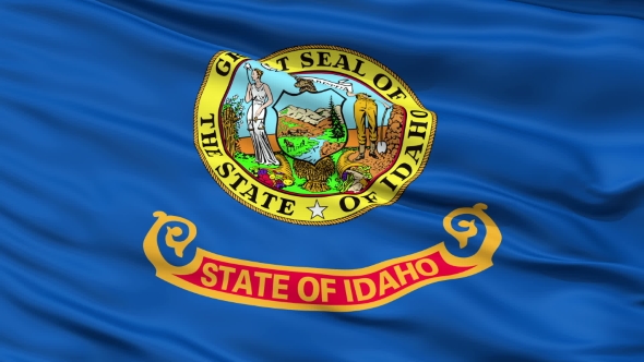 Waving National Flag of Idaho, Motion Graphics | VideoHive