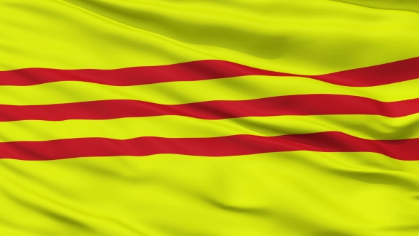 South Vietnam Micronation Waving Flag, Motion Graphics | VideoHive