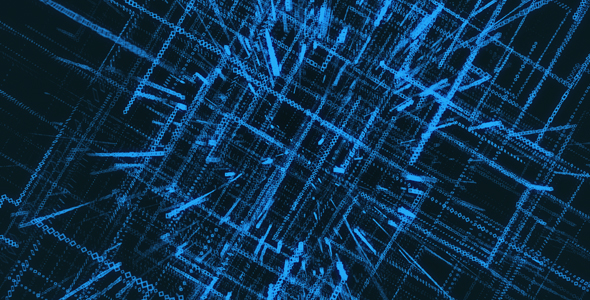 Abstract Tech Grid Blue Background, Motion Graphics | VideoHive