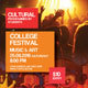 College Or Music Festival Flyer, Print Templates | GraphicRiver