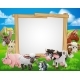 Farm Animals Cartoon Sign, Vectors | GraphicRiver