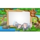 Safari Animals Cartoon Sign, Vectors | GraphicRiver
