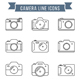 Camera Line Icons, Icons | GraphicRiver