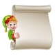 Christmas Scroll Santa Helper Elf by Krisdog | GraphicRiver