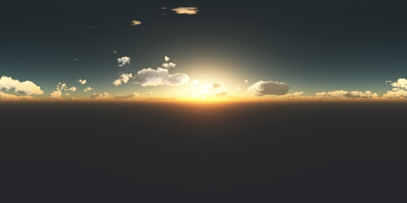 Clouds at Sunset in Virtual Reality, Motion Graphics | VideoHive