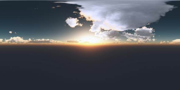 Clouds at Sunset in Virtual Reality, Motion Graphics | VideoHive
