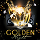 Golden Party Flyer, Print Templates | GraphicRiver