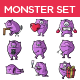 Monster Set, Vectors | GraphicRiver