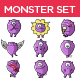 Monster Set, Vectors | GraphicRiver