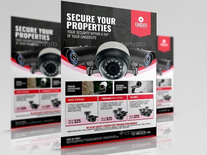 CCTV Camera Shop Flyer, Print Templates | GraphicRiver