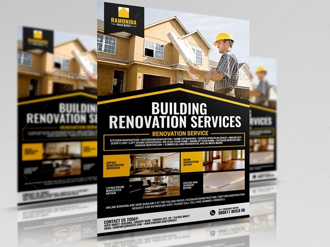 Home Renovation Service Flyer, Print Templates | GraphicRiver
