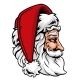 Christmas Santa Claus in Profile, Vectors | GraphicRiver