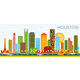 Houston Skyline with Color Buildings and Blue Sky., Vectors | GraphicRiver